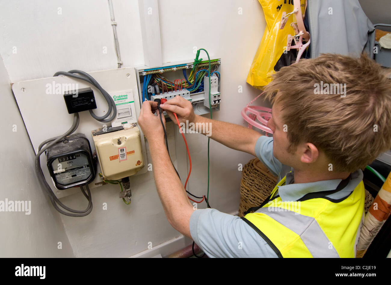 Electricity meter trip switch hi-res stock photography and images - Alamy