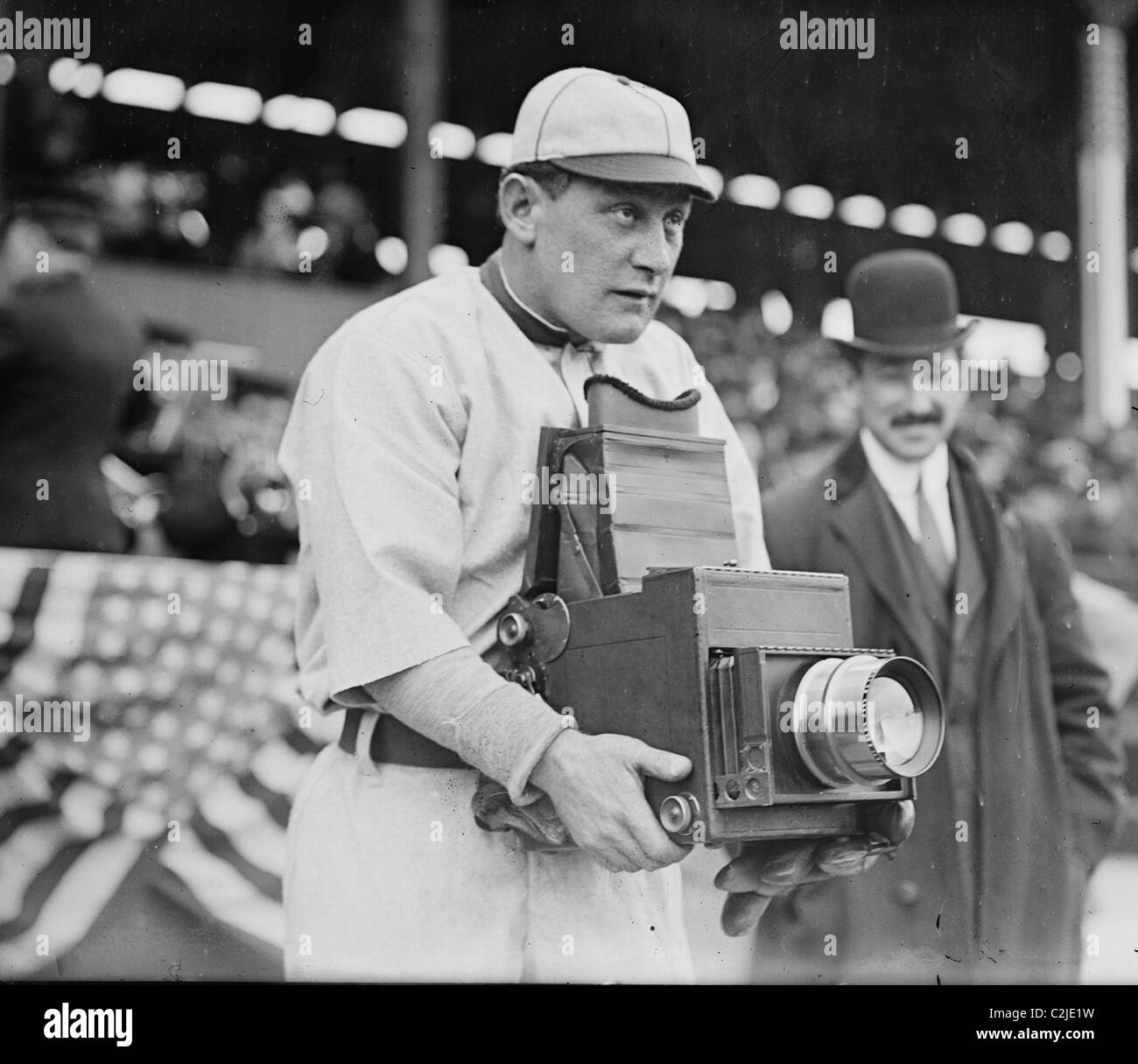 Baseball Player Becomes a Cameraman Stock Photo - Alamy