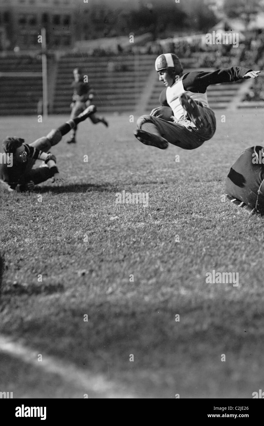 Taking Flight on the Football Field Stock Photo - Alamy