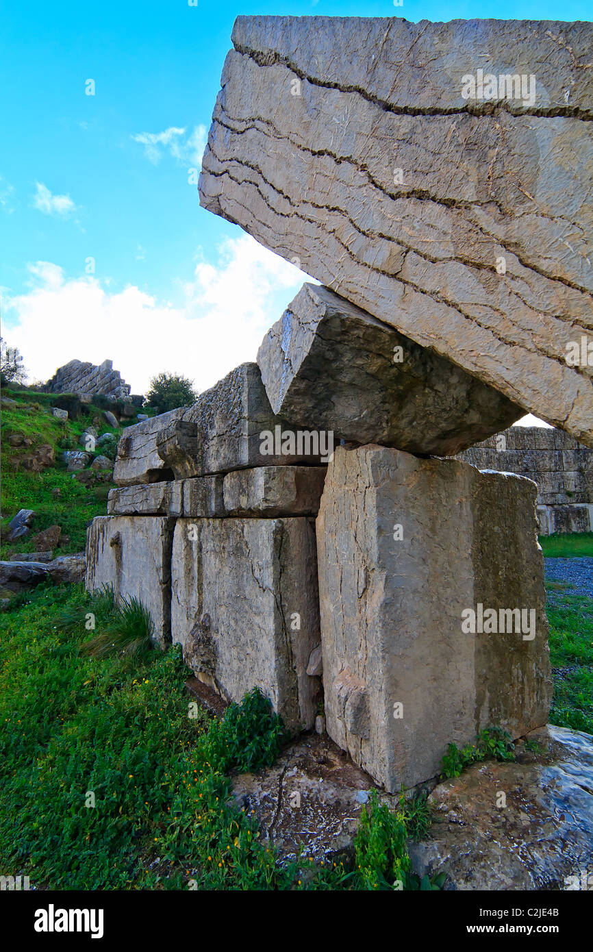 The Arcadian Gate ruins in Ancient Messini, Greece Stock Photo - Alamy
