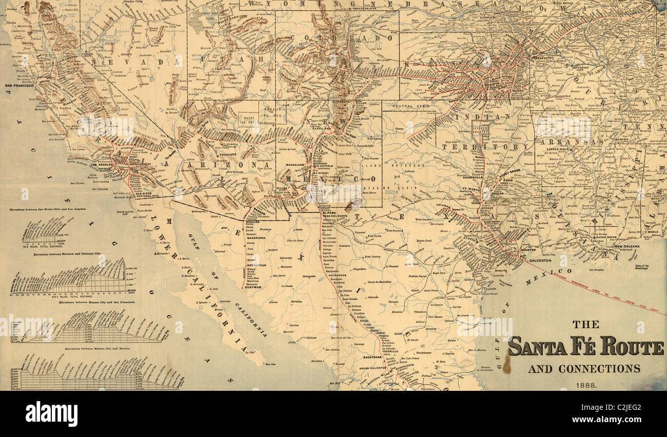 Atchison, Topeka and Santa Fé Railroad Stock Photo - Alamy