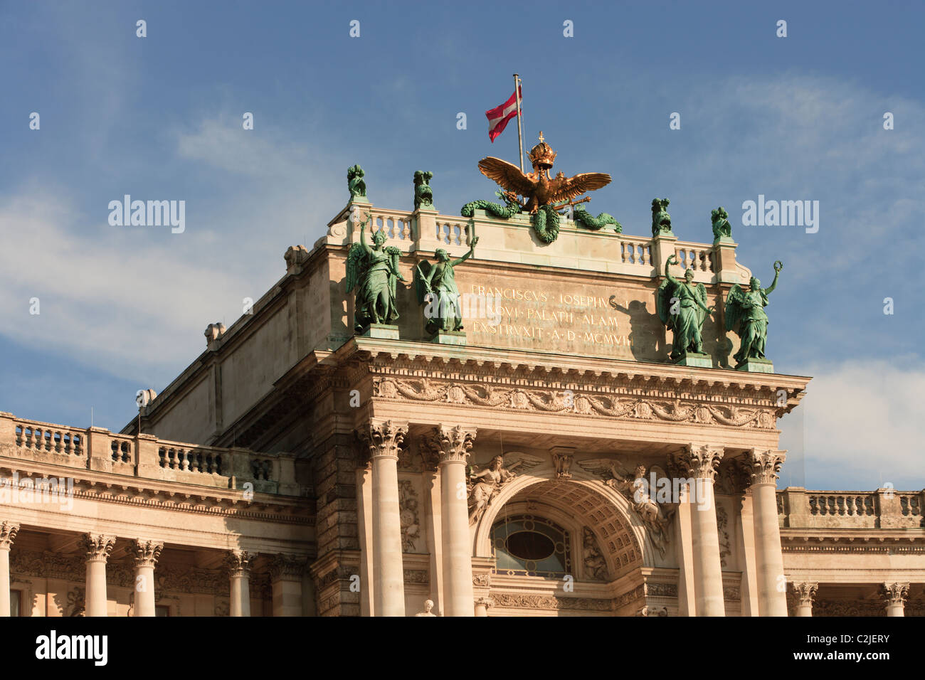 Facade of the Austrian National Library, Vienna Stock Photo - Alamy