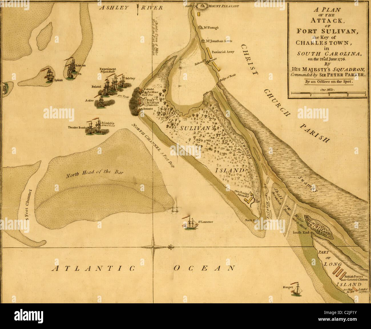 Battle of sullivans island hi-res stock photography and images - Alamy