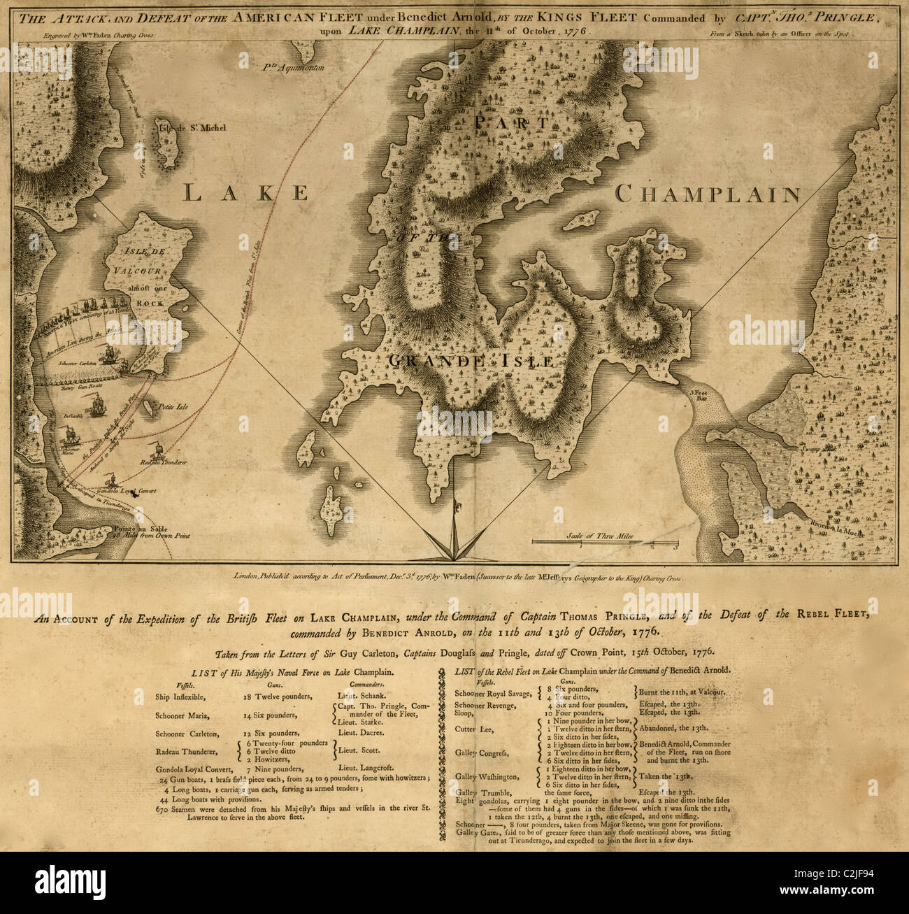 Battle of valcour island 1776 hi-res stock photography and images - Alamy