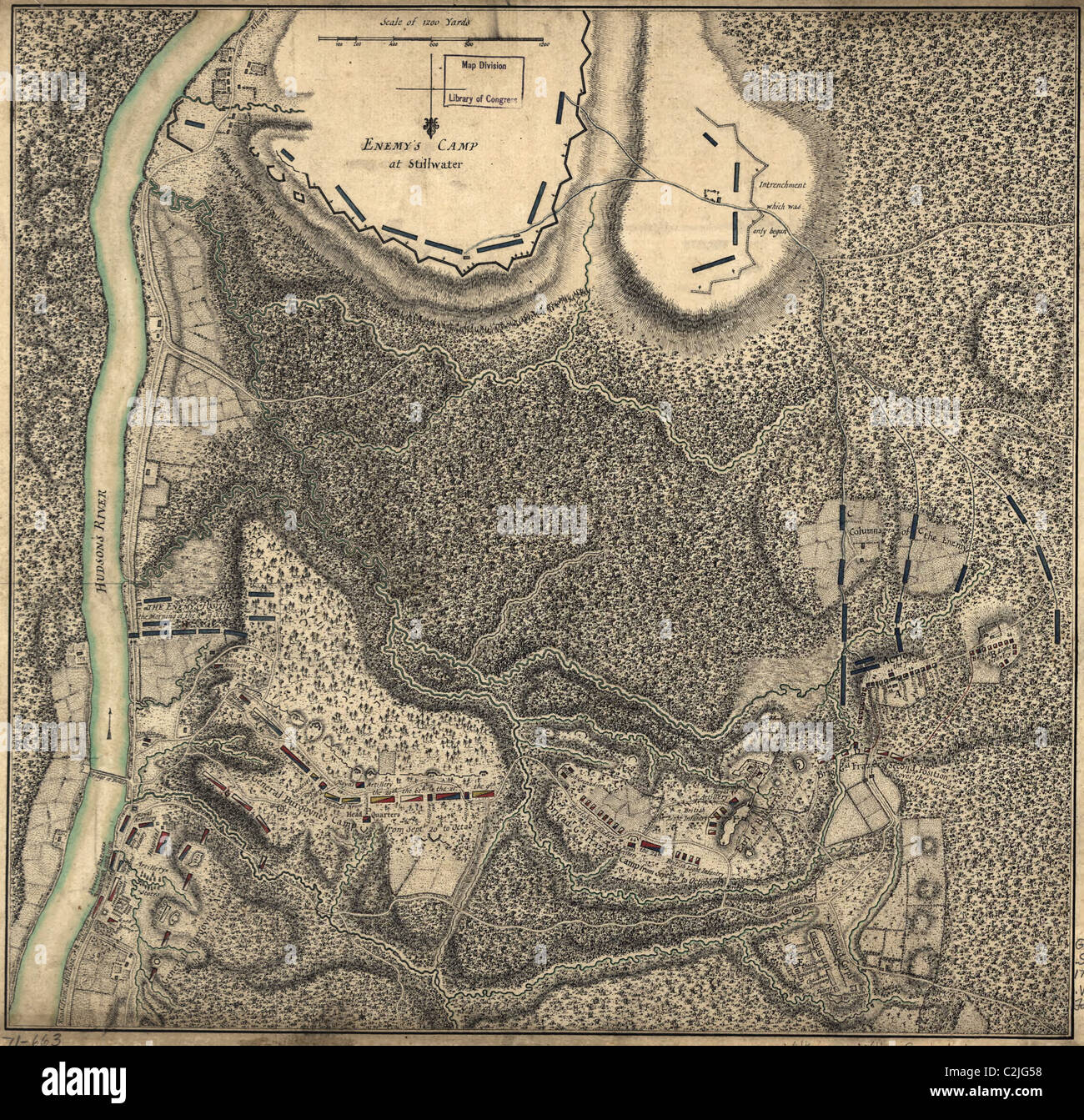 Bemus Heights Near Hudson River - 1777 Stock Photo - Alamy