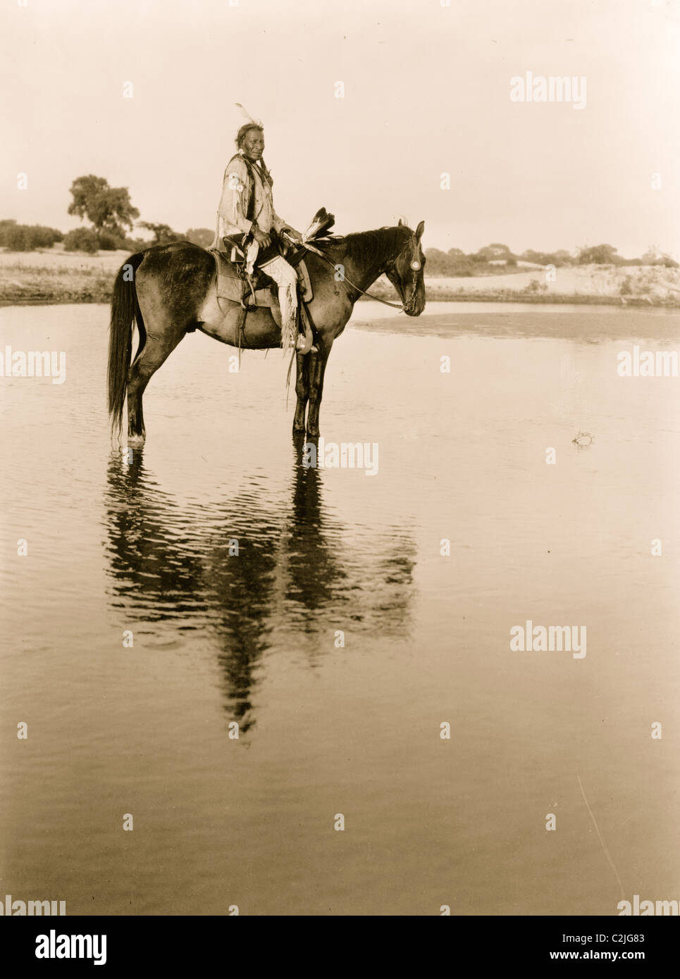 The Lone Chief Stock Photo - Alamy