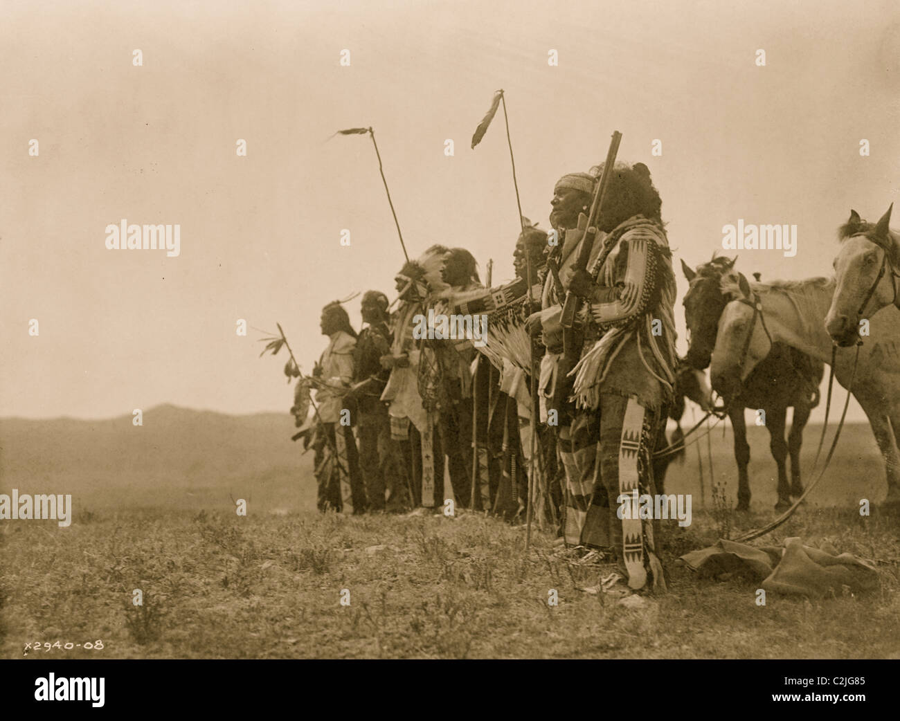 Awaiting the scouts return Stock Photo - Alamy