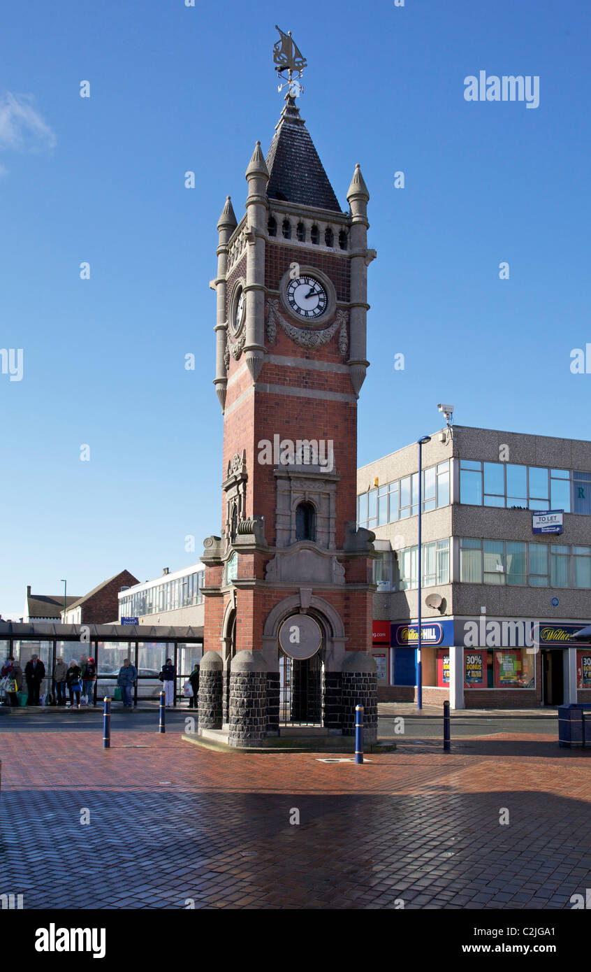 Redcar clock tower Stock Photo - Alamy