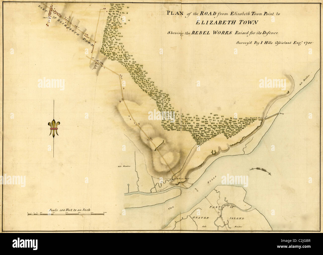 Elizabeth, New Jersey - 1780 Stock Photo - Alamy