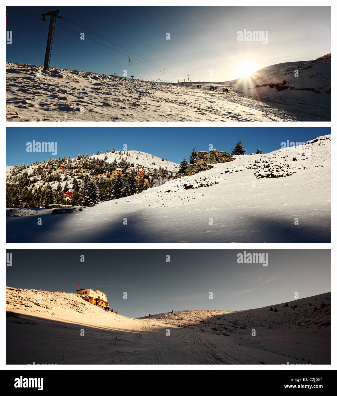 ski center Popova Shapka on Shar Mountain in Macedonia Stock Photo - Alamy