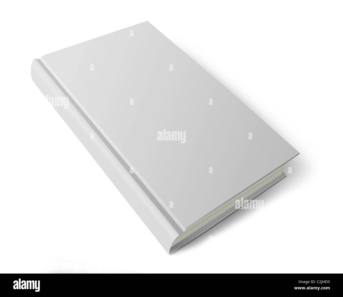 Blank cover book isolated over white Stock Photo - Alamy