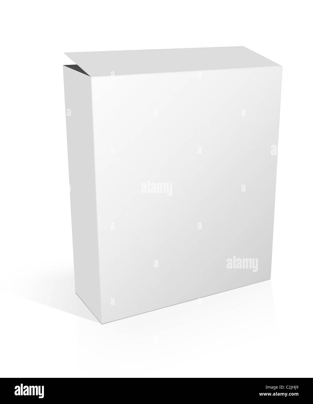 Blank software box isolated on a white background Stock Photo - Alamy