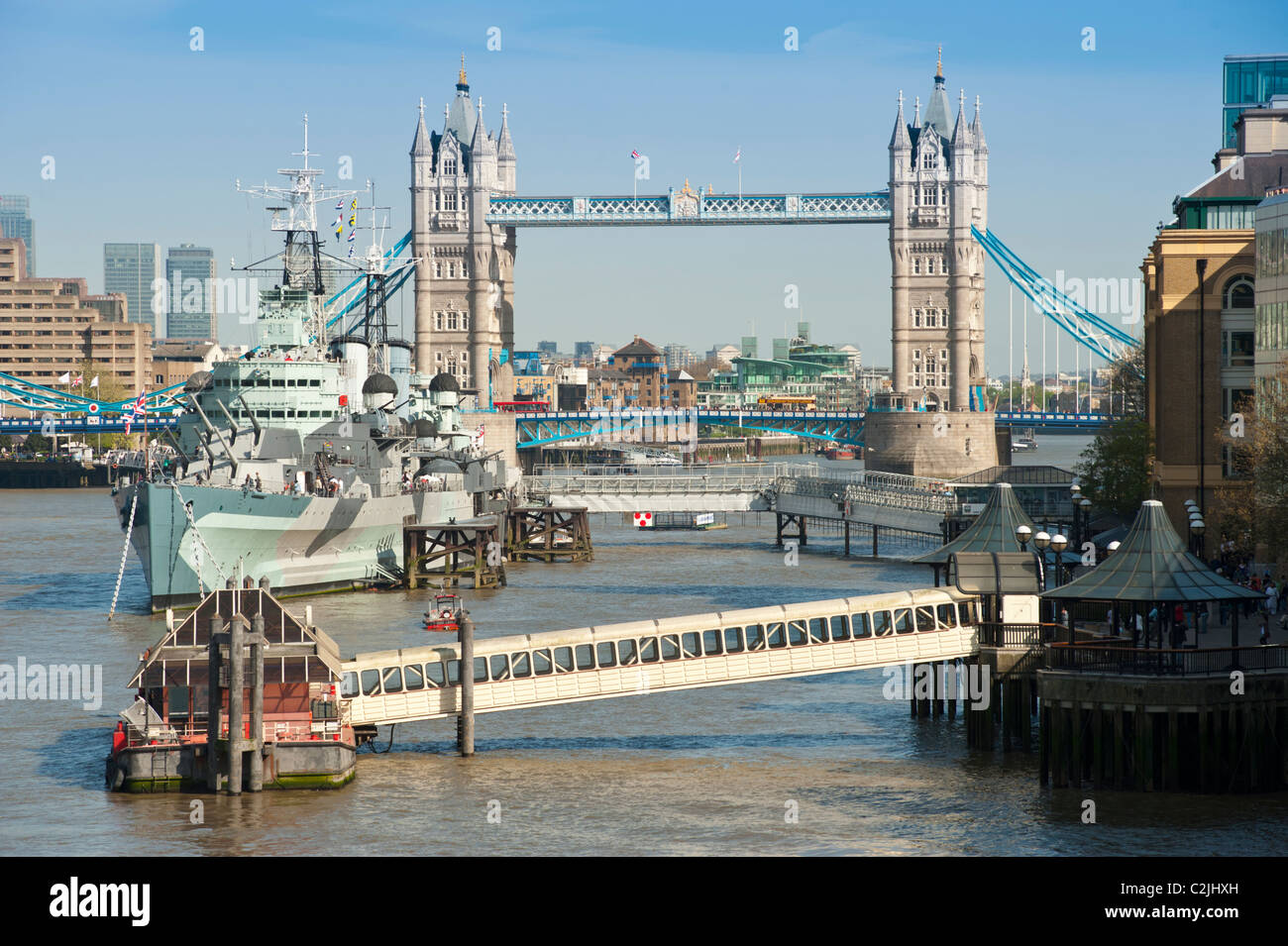 Tower Bridge over the River Thames in London, England, UK Stock Photo ...
