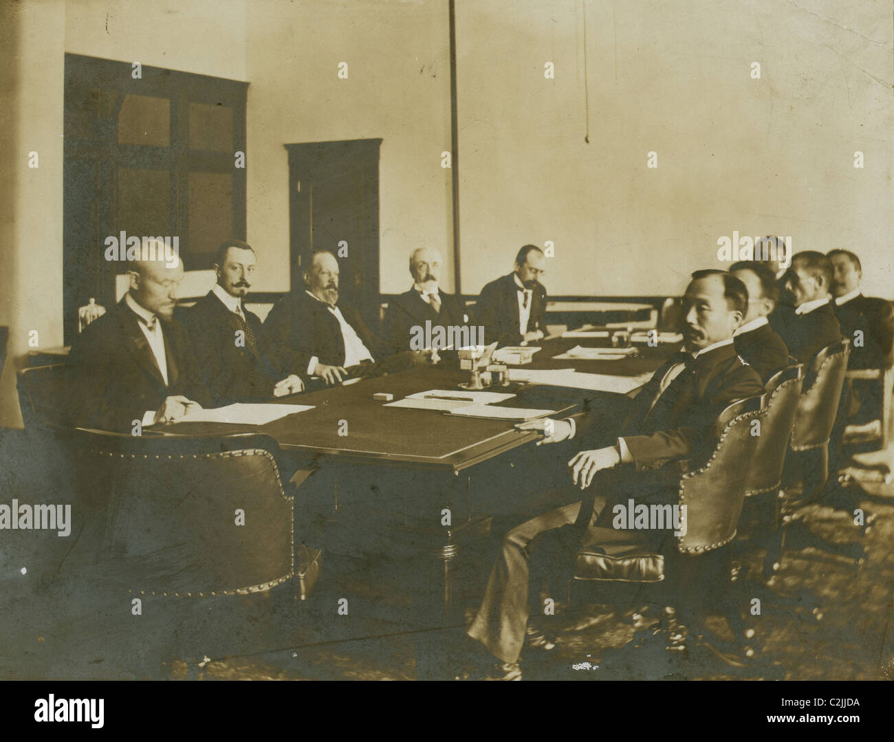 Peace conference in session Stock Photo - Alamy