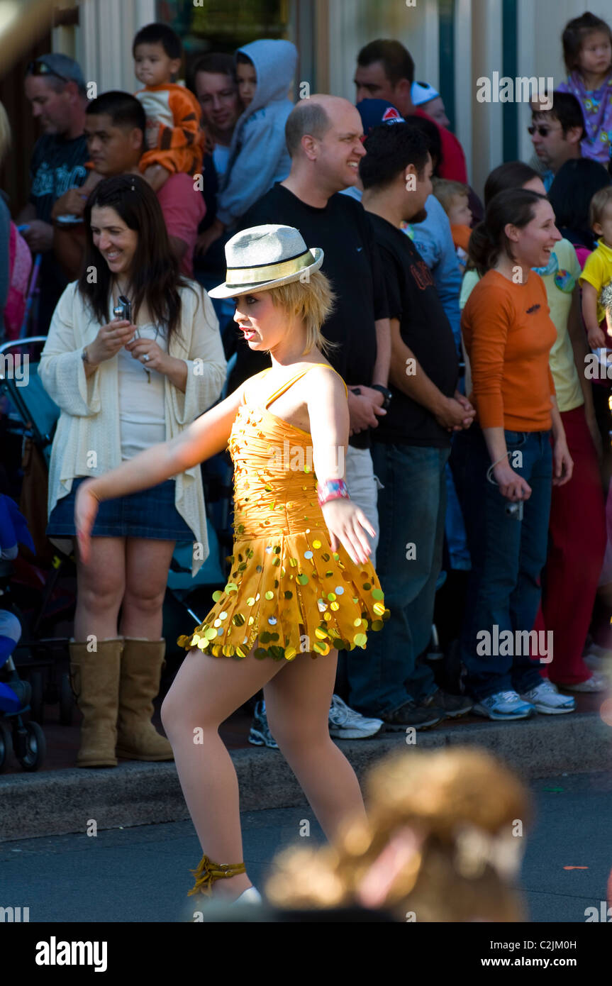 Dance Show at Disneyland Amusement Park in California USA Stock Photo ...