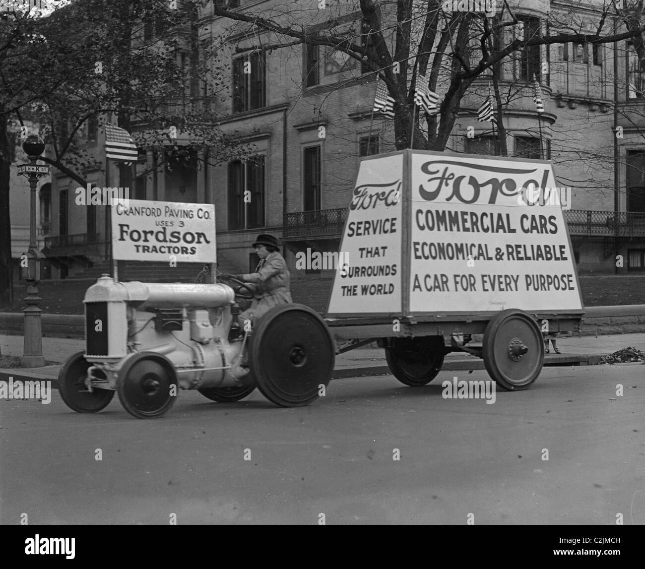 Tractor driven Black and White Stock Photos & Images - Alamy
