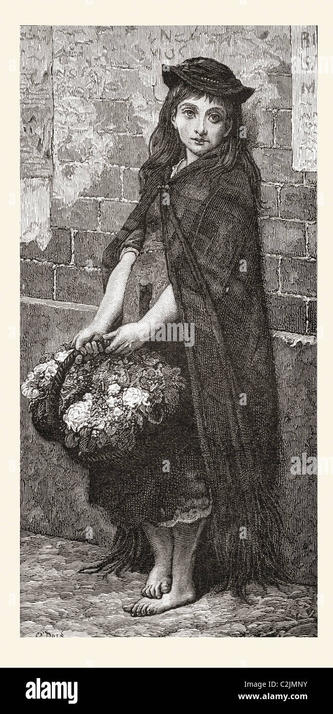 Poor girl 19th century hi-res stock photography and images - Alamy