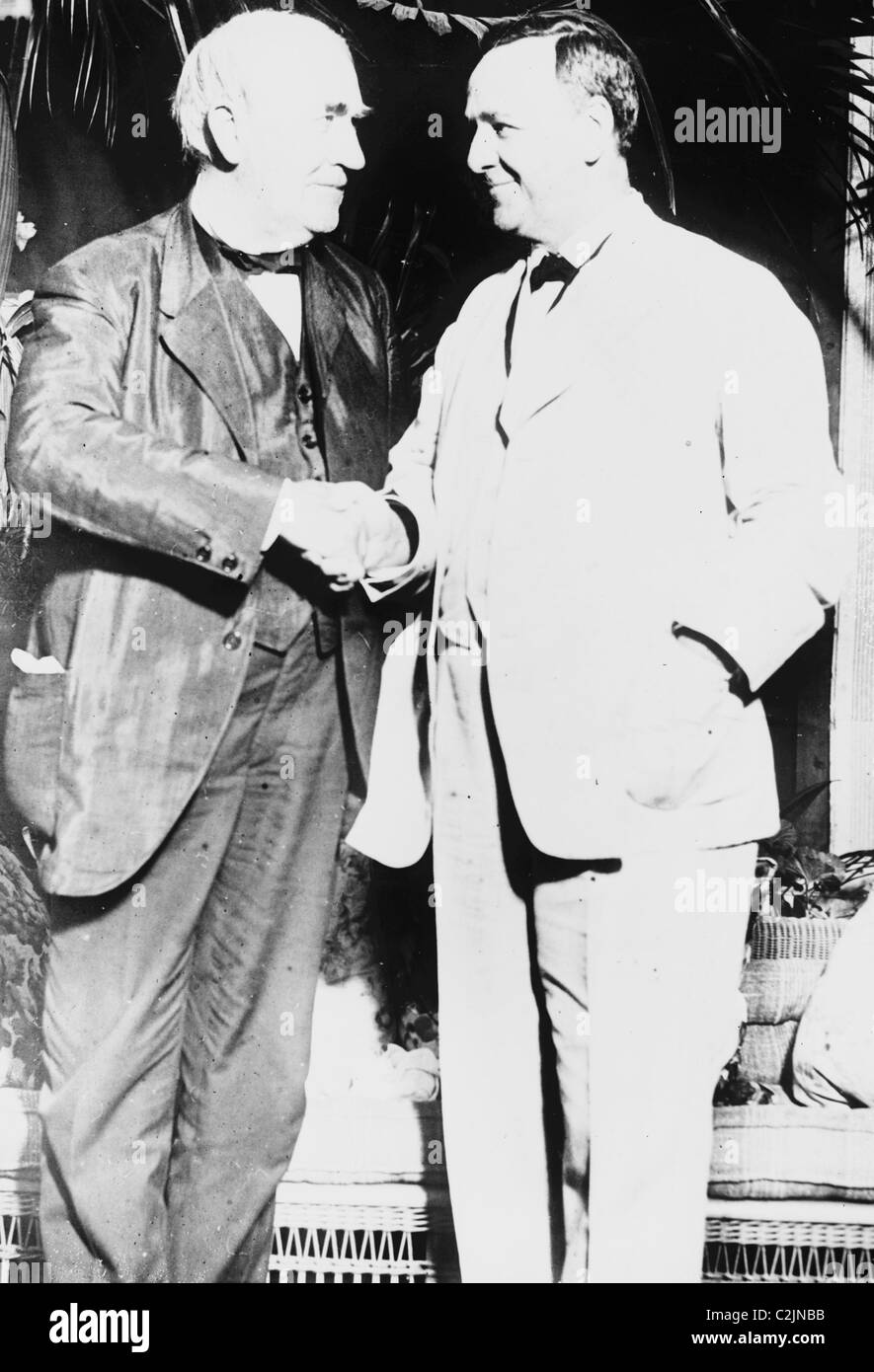 Thomas Edison & Josephus Daniels Stock Photo - Alamy