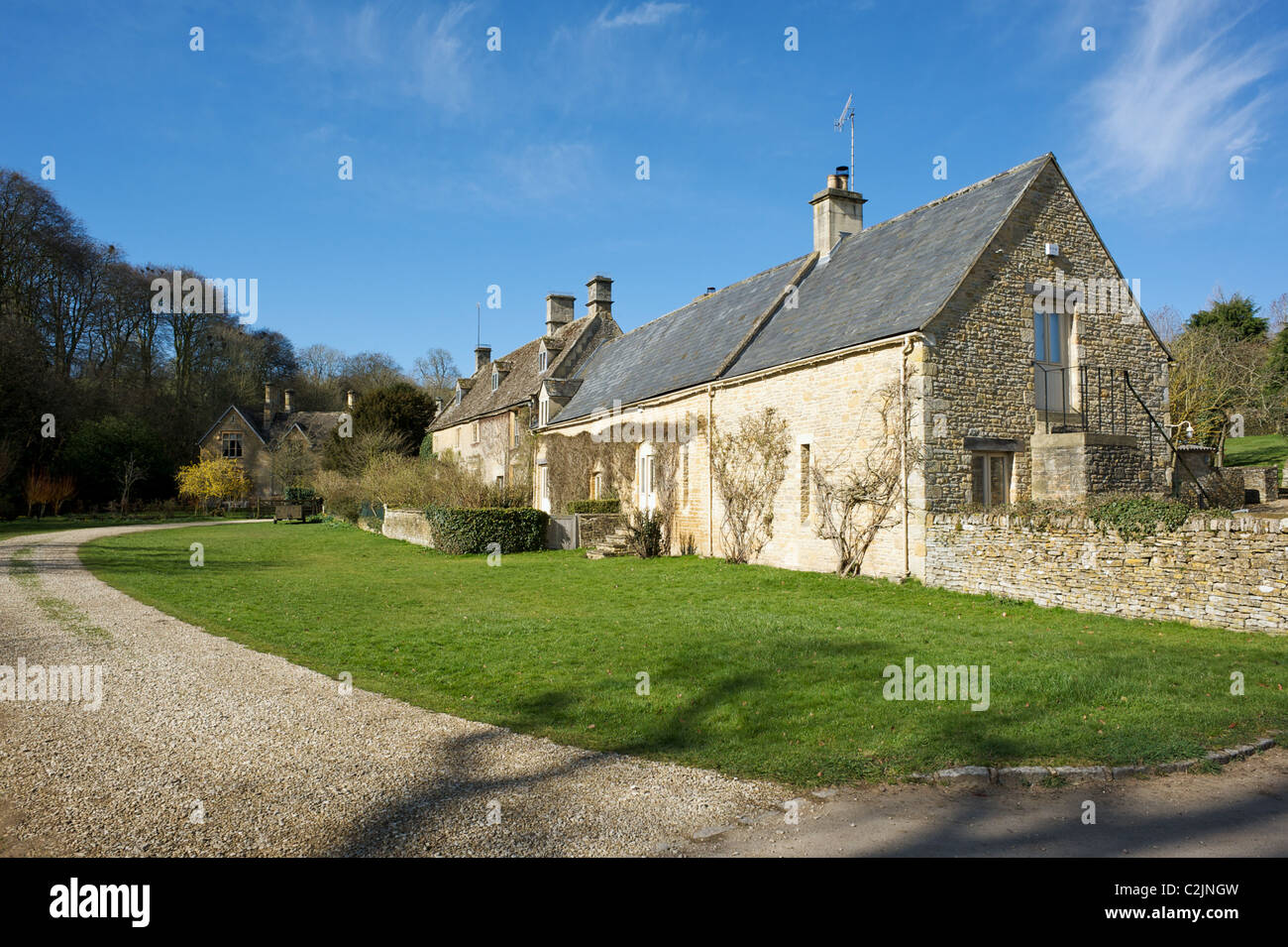 Upper Slaughter, the Cotswolds, Gloucestershire, England, UK Stock ...