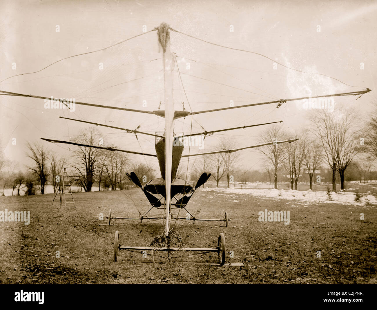 Front view of frame of Cooley dirigible Stock Photo - Alamy