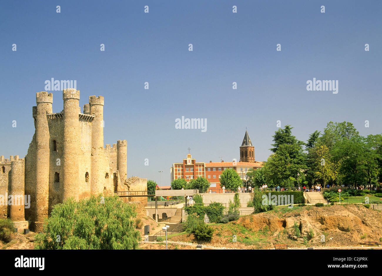 Castle of Valencia de Don Juan, León, Spain Stock Photo - Alamy