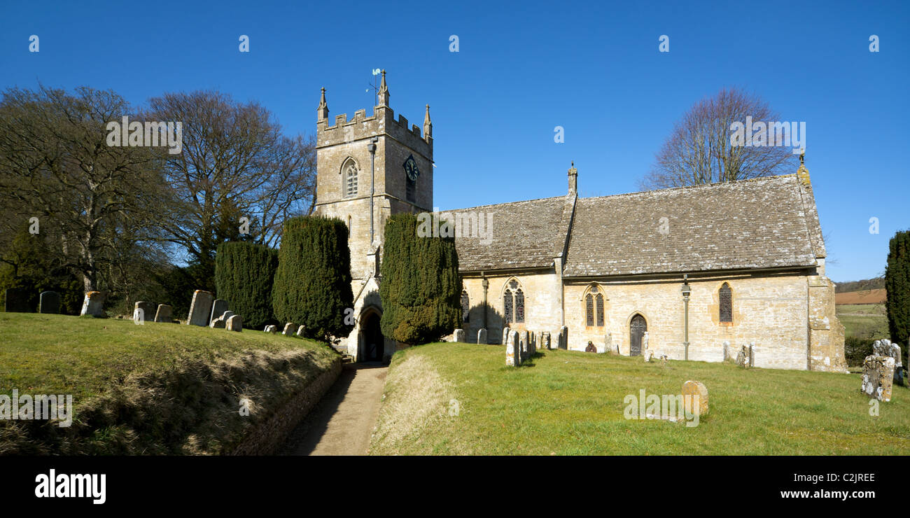 The Parish Church of St. Peter, Upper Slaughter, the Cotswolds ...