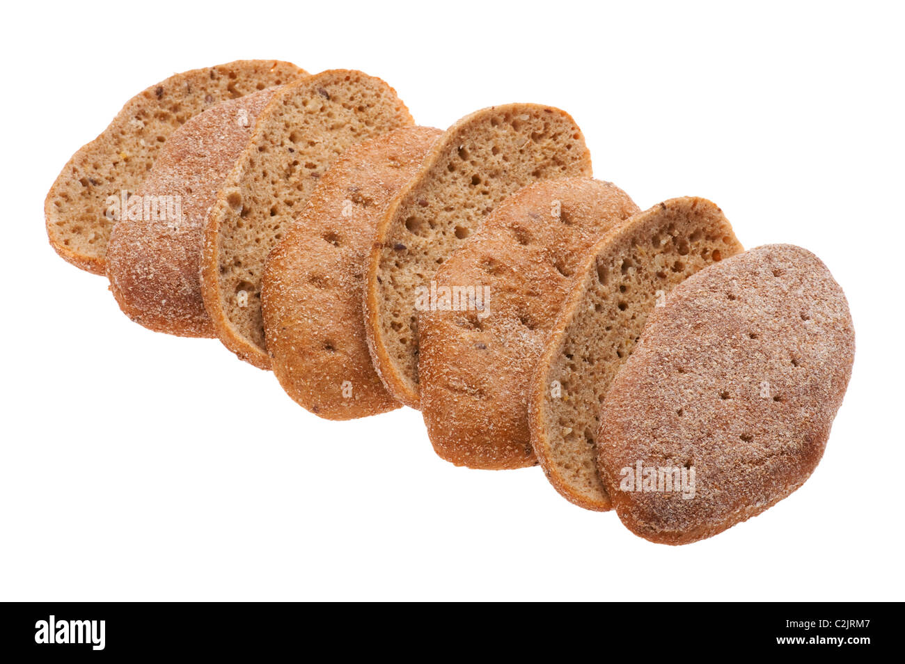 object on white - brown bread close up Stock Photo - Alamy