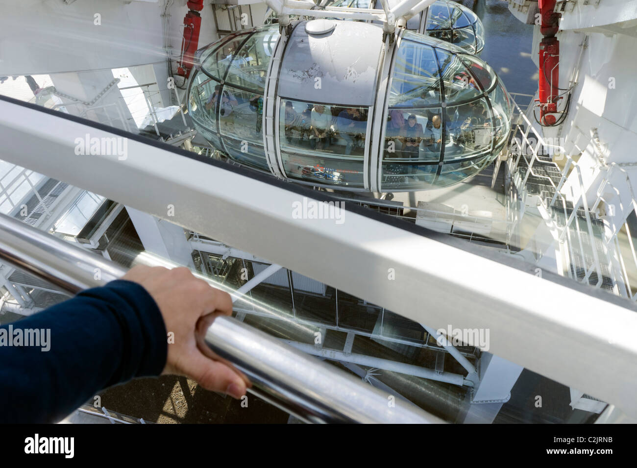 London eye inside capsule hi-res stock photography and images - Alamy
