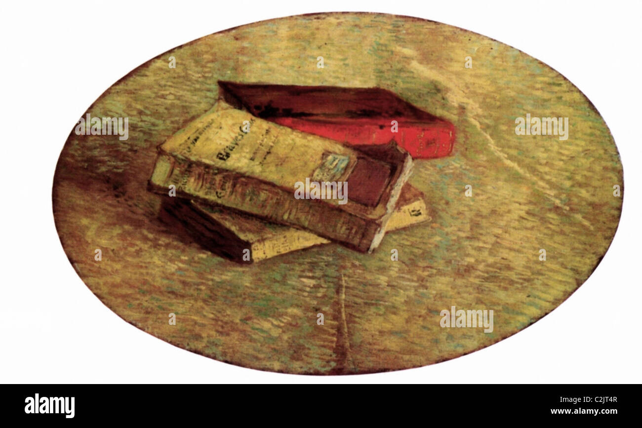 Still Life with Three Books Stock Photo - Alamy