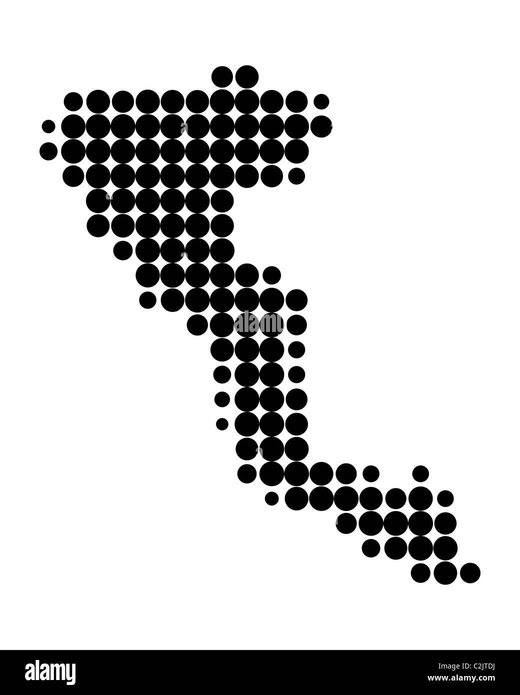 Map of corfu greece Black and White Stock Photos & Images - Alamy