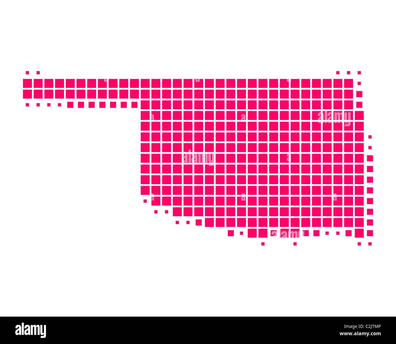 Map of Oklahoma Stock Photo - Alamy