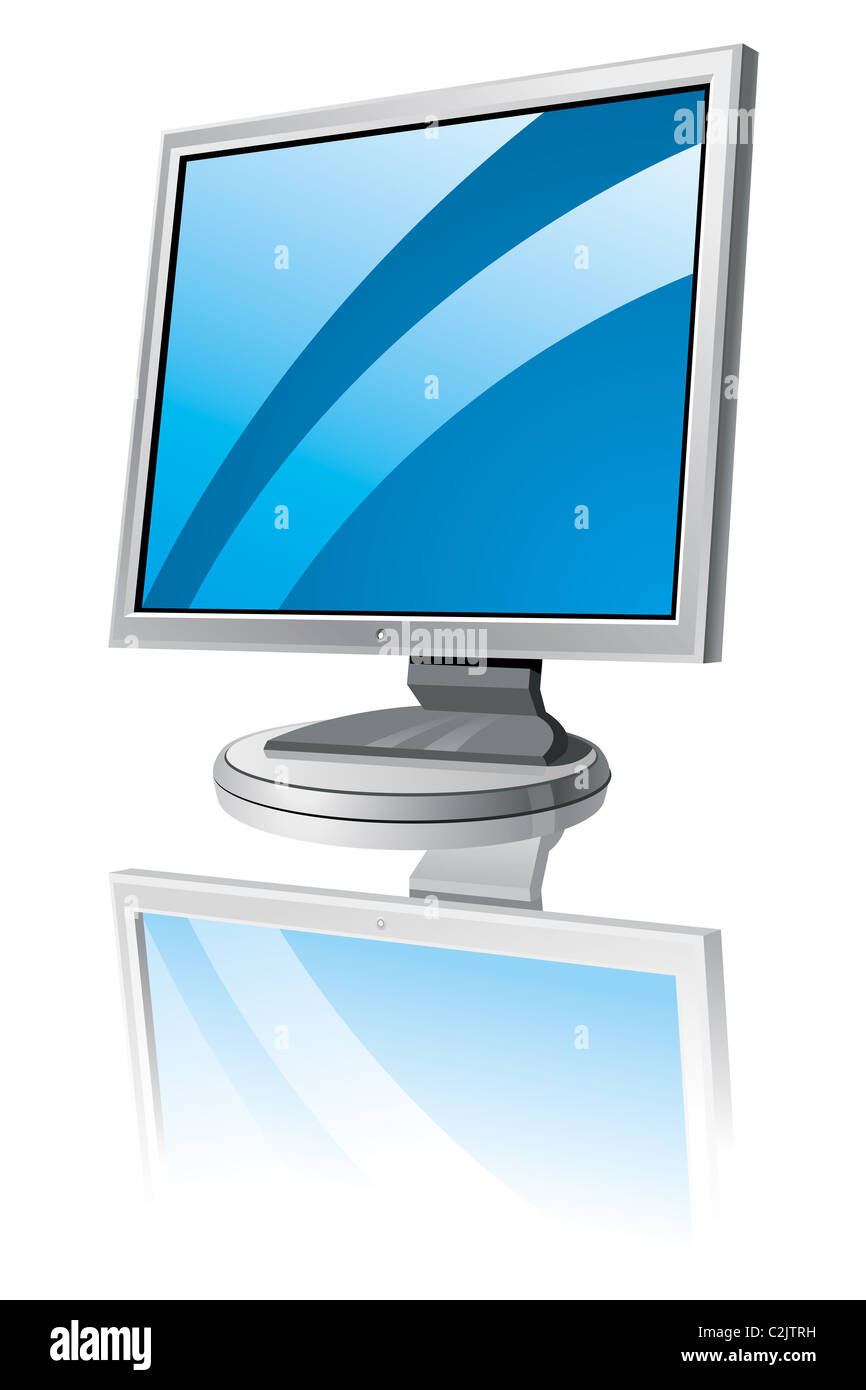 LCD monitor template Stock Photo - Alamy