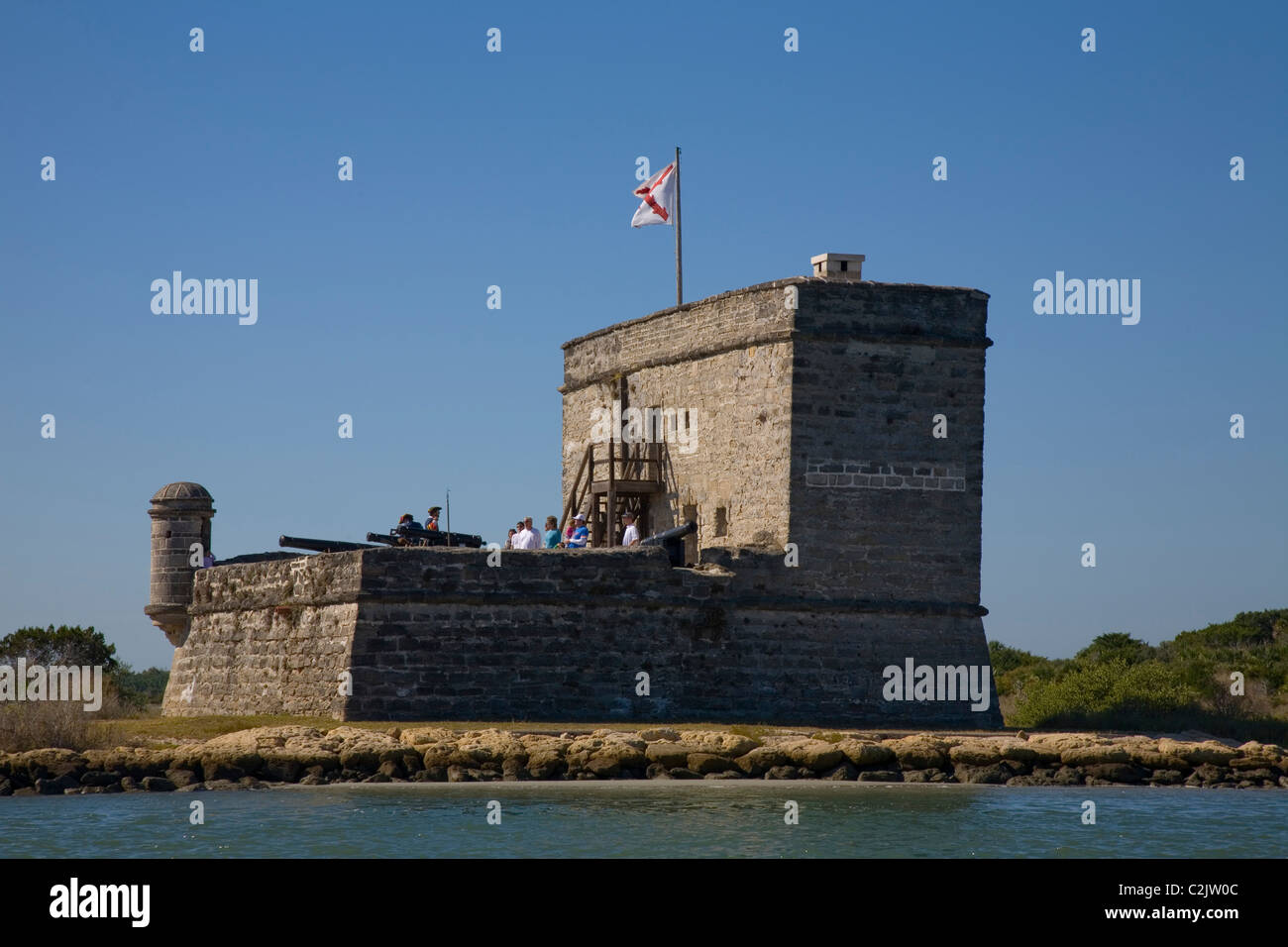 1740-42 Fort Matanzas, St. Augustine, FL Stock Photo - Alamy