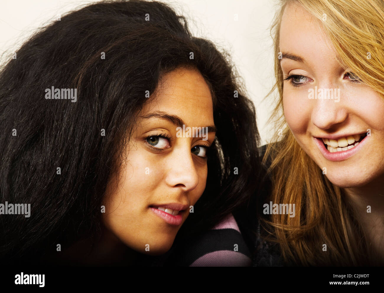 Two teenage girls Stock Photo - Alamy