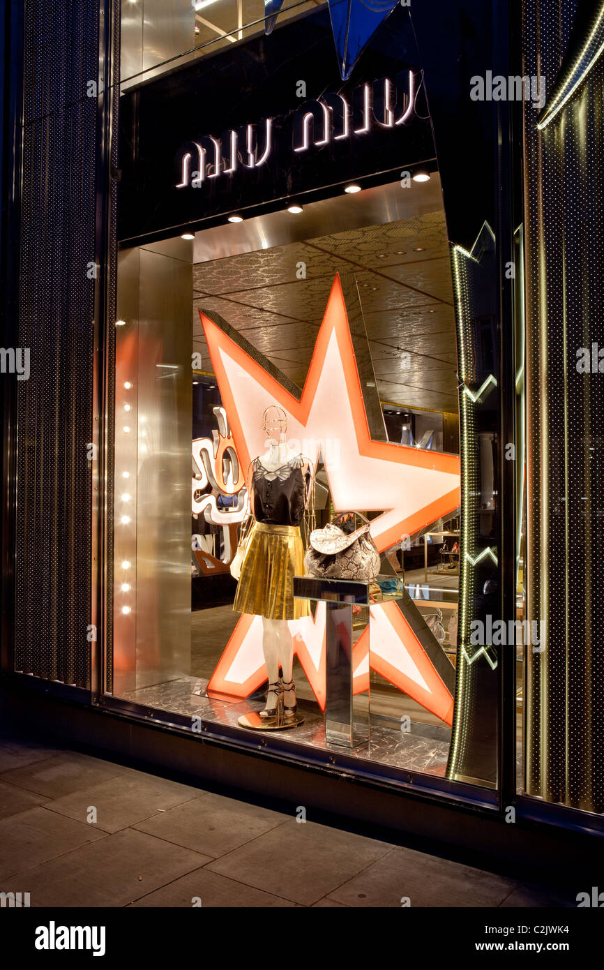 Shop front london brand luxury miu miu hi-res stock photography and ...