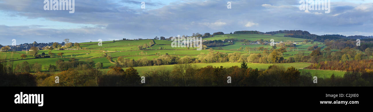 Large Panoramic Image of the Tamar Valley on the Devon Cornwall border ...
