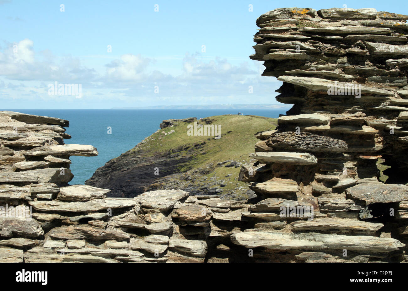 Crumbling down sea wall hi-res stock photography and images - Alamy