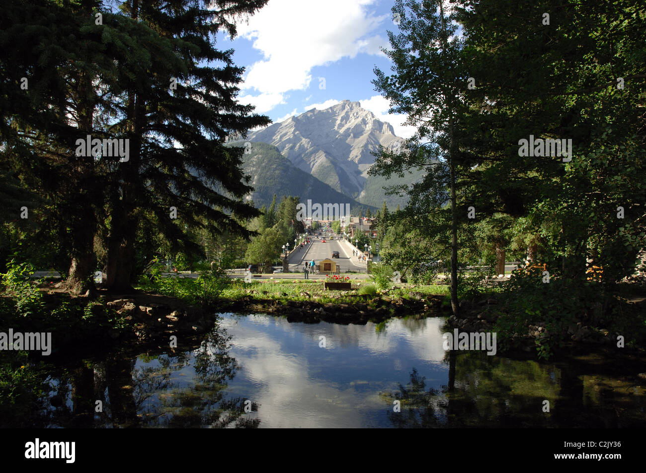 Main street banff in banff national park hi-res stock photography and ...