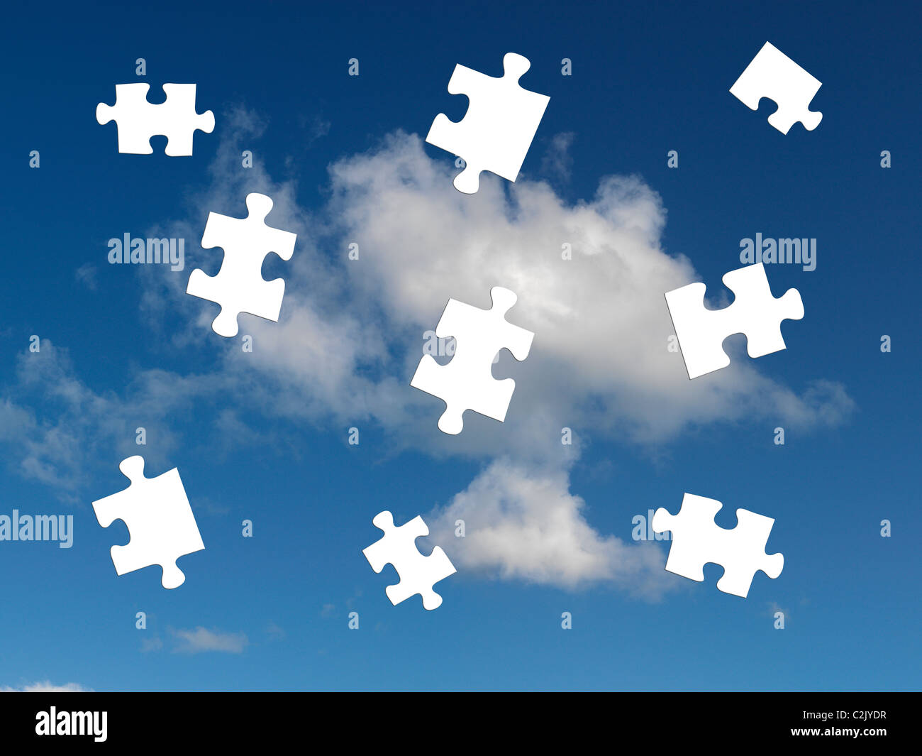 Falling puzzle pieces hi-res stock photography and images - Alamy