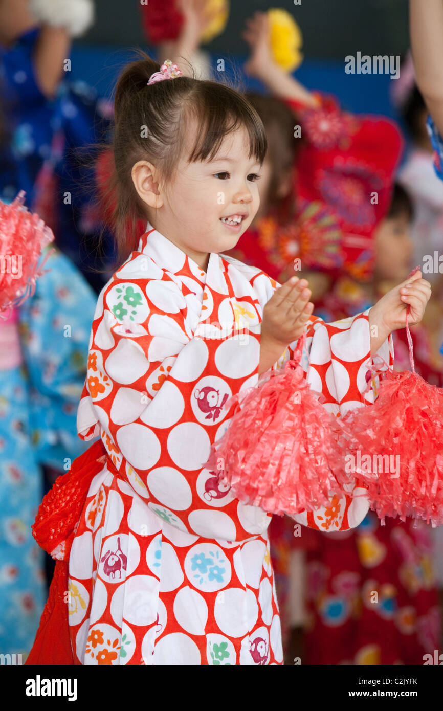 Young Japanese dancer at the Tropical Wave Festival. Cairns, Queensland ...