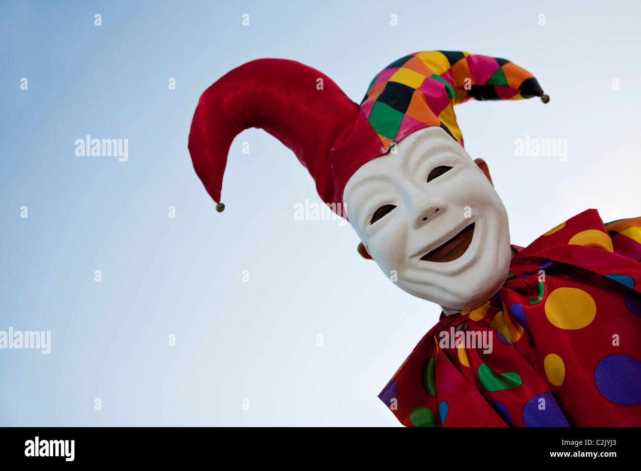 Clown jester at Cairns Festival Parade. Cairns, Queensland, Australia ...