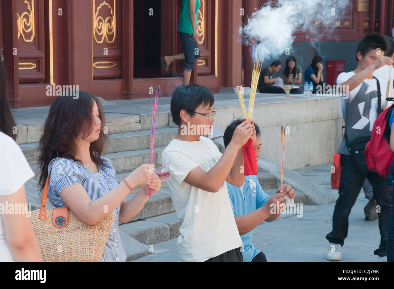 Incense burning in thailand hi-res stock photography and images - Alamy