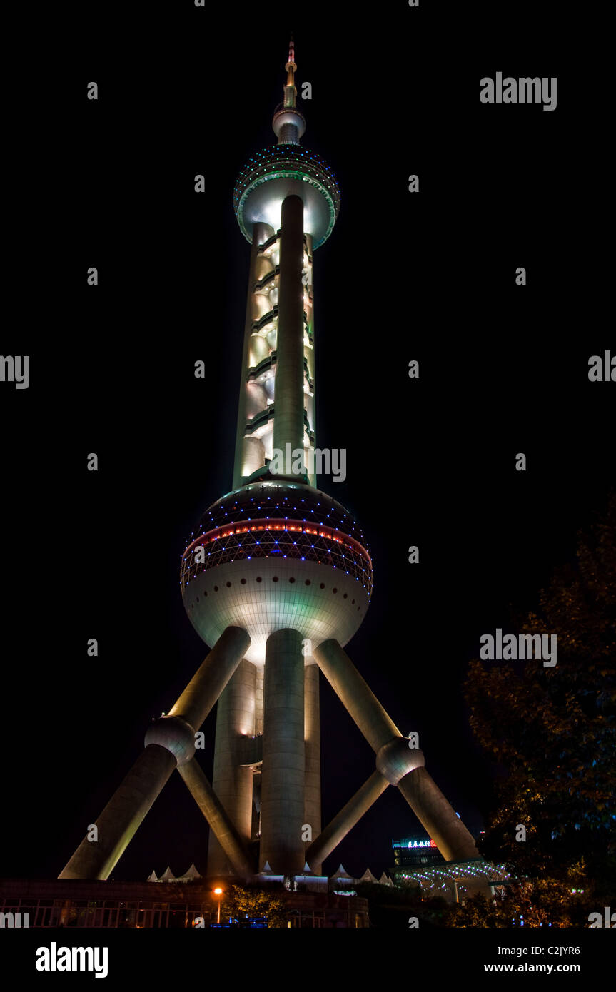 TV Tower. Shanghai Skyline and skyscrapers Stock Photo - Alamy