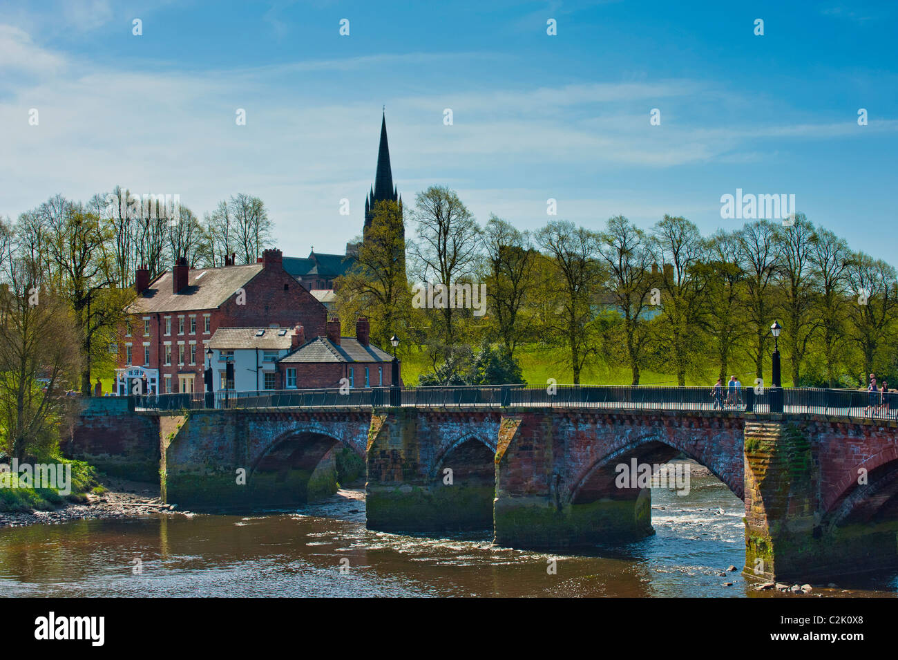 Cheshire river dee bridge hi-res stock photography and images - Alamy