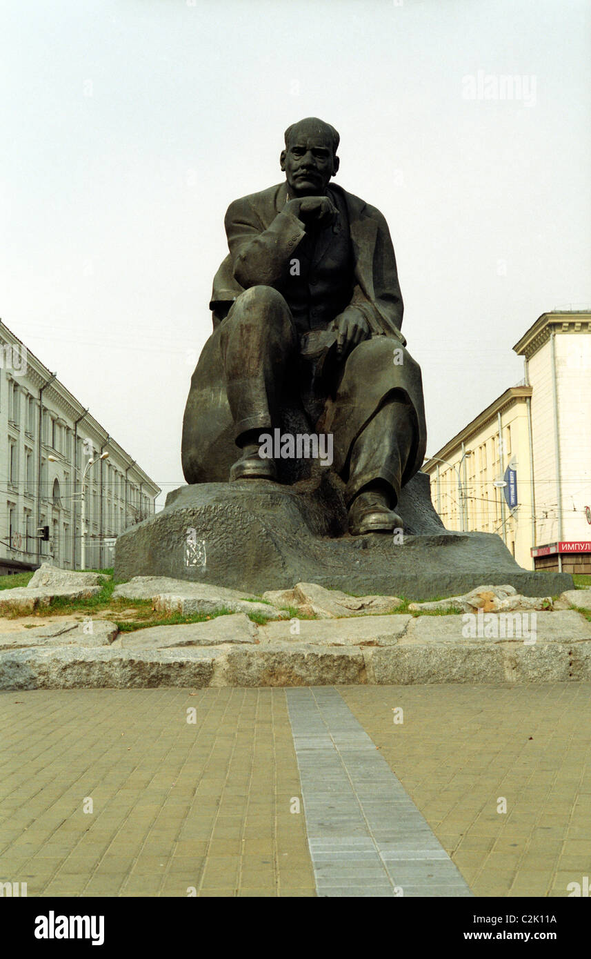 Statue of Lenin in center of Minsk, Belarus communism statue symbol ...