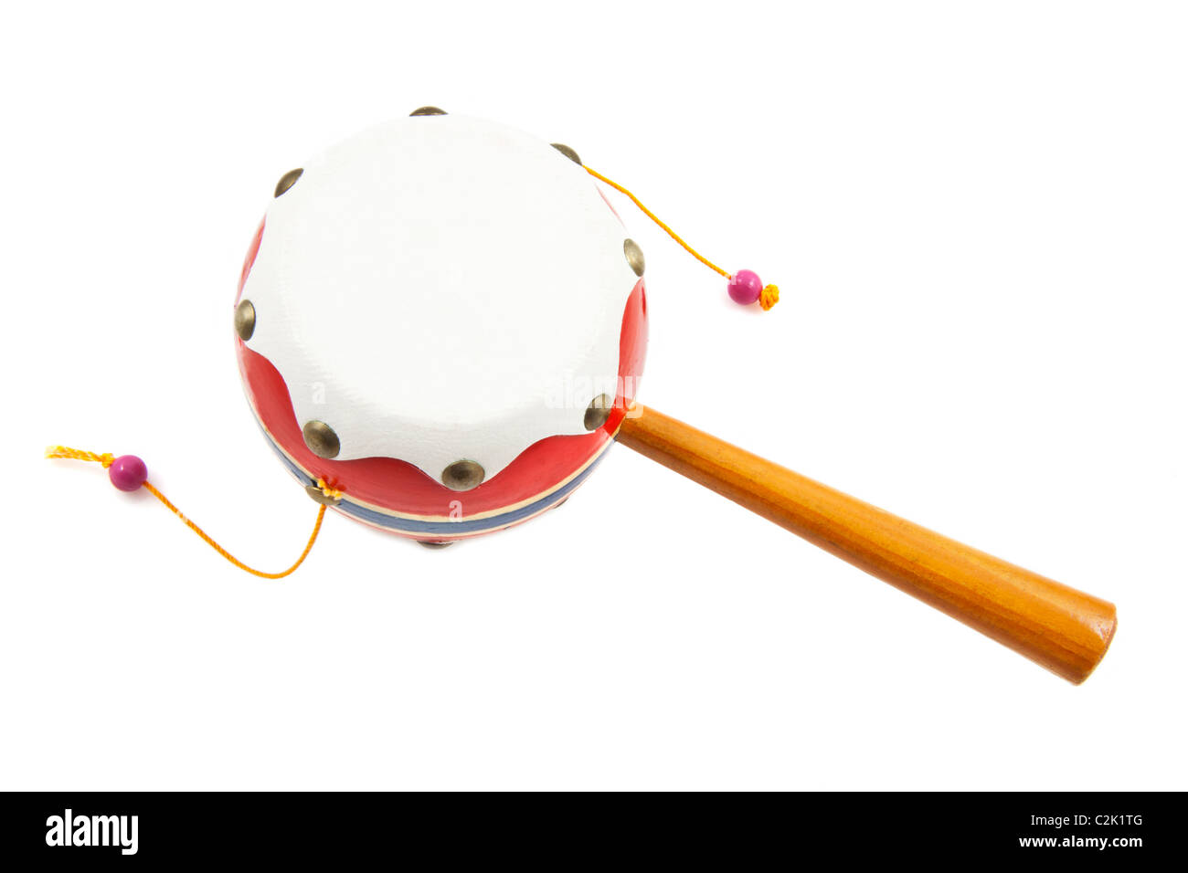 Little percussion musical instrument isolated over white Stock Photo ...