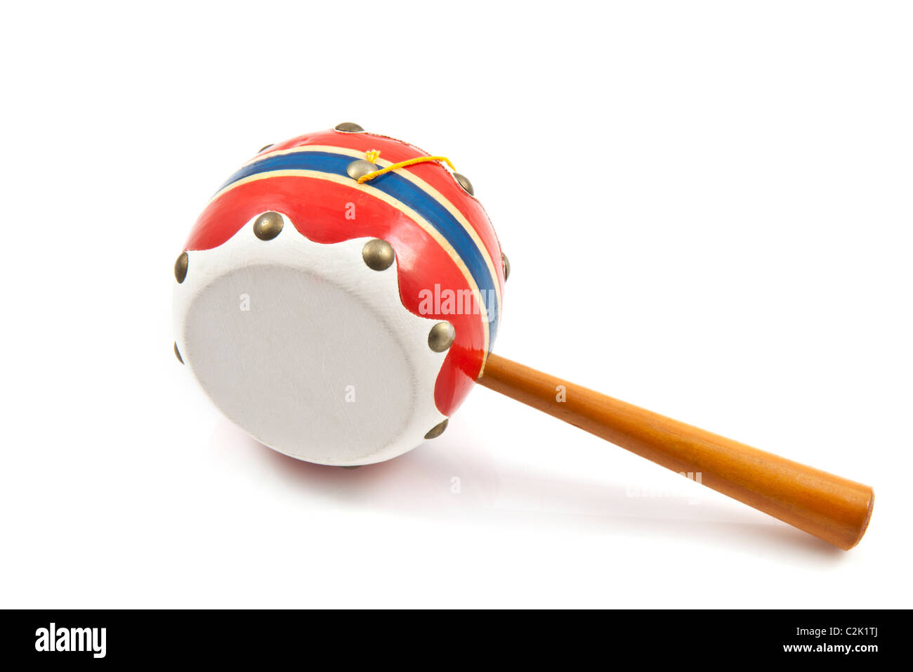 Little percussion musical instrument isolated over white Stock Photo ...