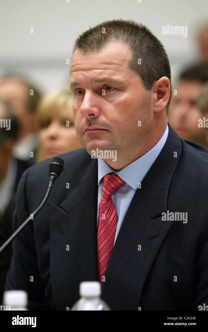 Major League Baseball pitcher Roger Clemens testifies about allegations ...