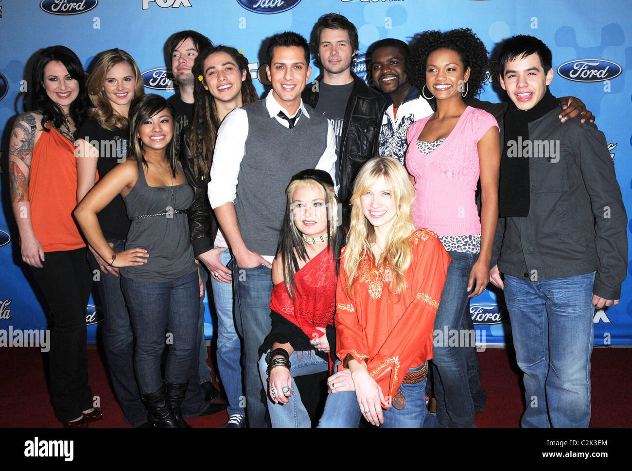 Top 12 Finalists American Idol Top 12 Party held at Wolfgang Puck at ...