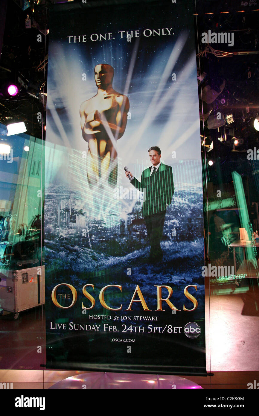 The Oscar golden statuettes are on display at ABC's Good Morning ...